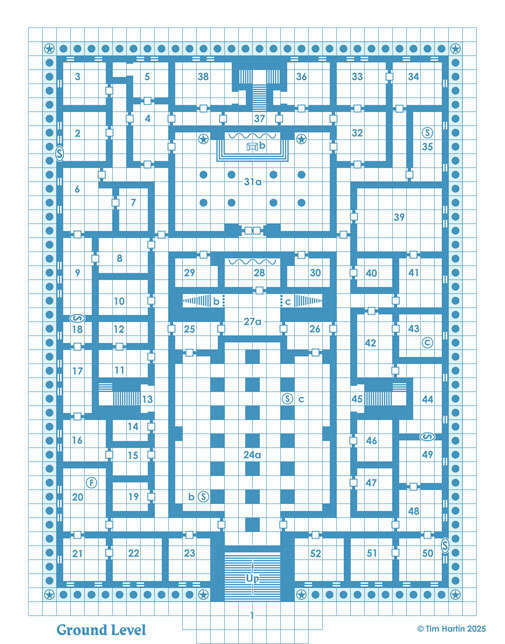 Old School Blue Map #149 - Paratime Design | Building Maps | DriveThruRPG