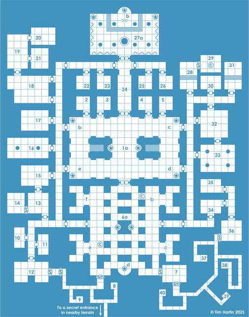 Old School Blue Map #155 - Paratime Design | Building Maps | DriveThruRPG