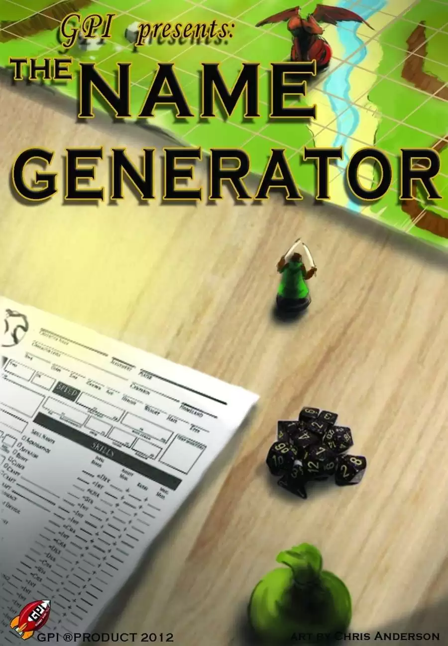 The Name Generator - Gunny Pubs Inc. | DriveThruRPG