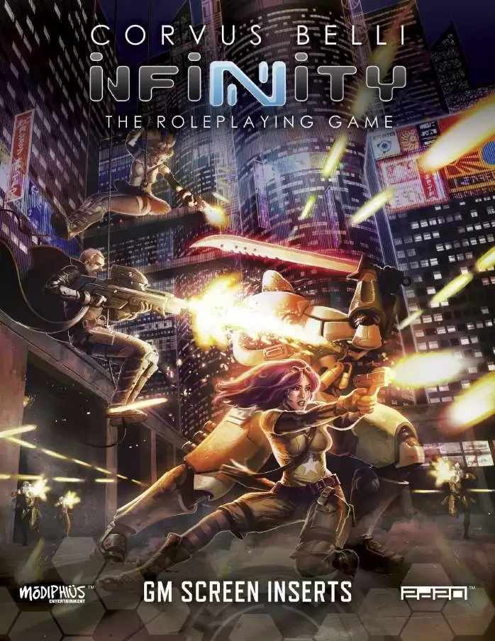 Infinity: GM Screen & CODE: INFINITY — CLASSIFIED - Modiphius | Other ...