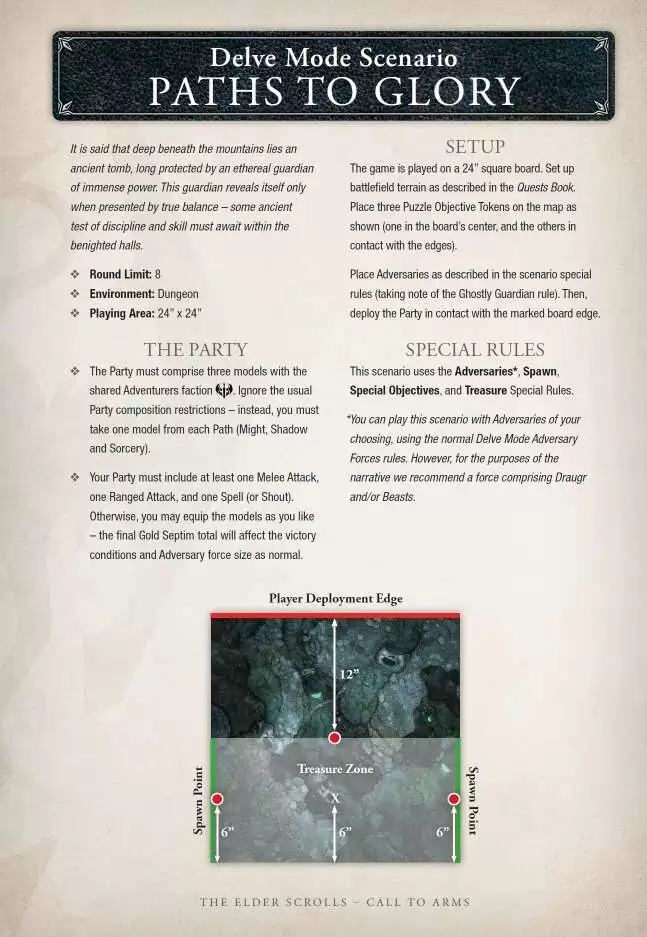 The Elder Scrolls Call to Arms - Community Scenario: Paths to Glory (FREE) - Modiphius ...