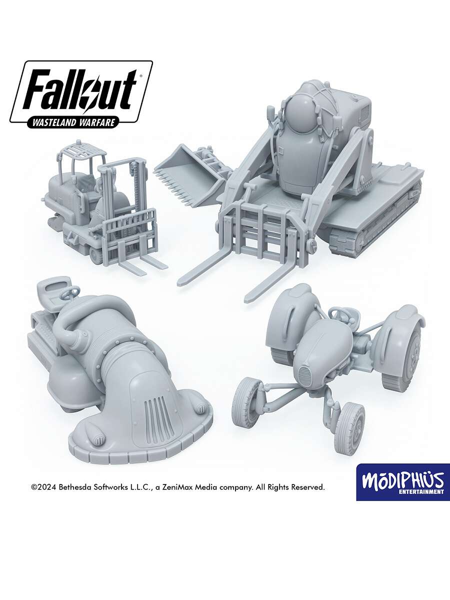 Fallout: Terrain - Print at Home - Industrial Vehicles (STL ...