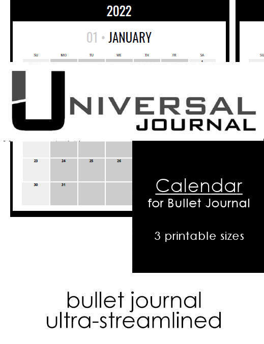 Universal Journal BuJo Calendar - Fox Games | DriveThruRPG
