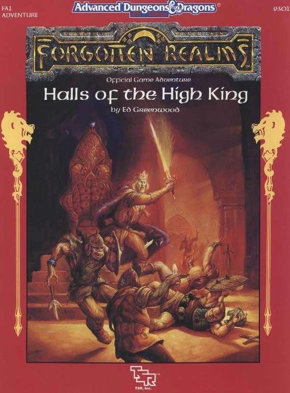 FA1 Halls of the High King (2e) - Wizards of the Coast | AD&D 2nd Ed ...