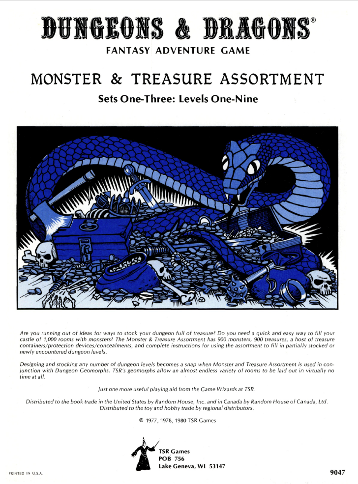 D&D Monster & Treasure Assortment Sets One to Three - Wizards of the ...
