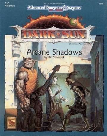 DSQ2 Arcane Shadows (2e) - Wizards of the Coast | AD&D 2nd Ed. | Dark ...