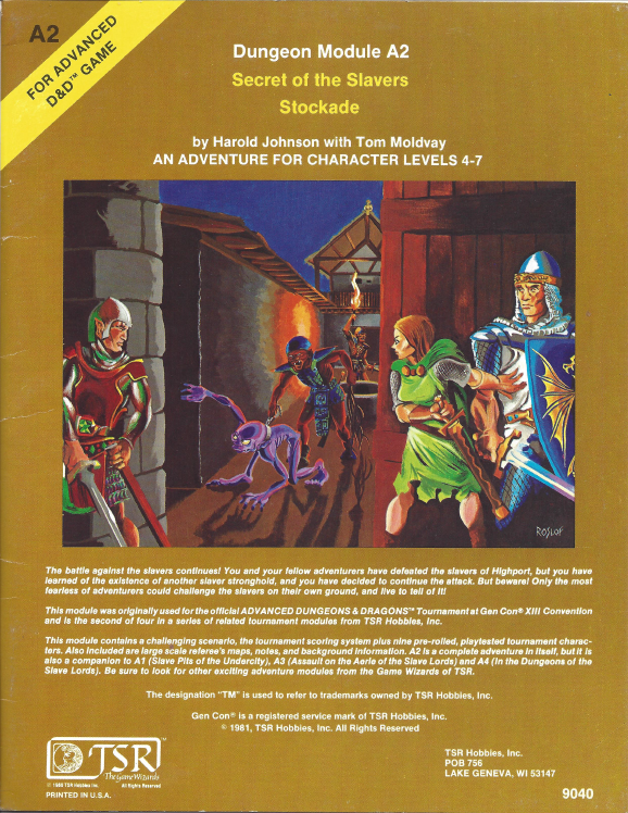 A2 Secret of the Slavers Stockade (1e) - Wizards of the Coast | AD&D 1st Ed. | DriveThruRPG