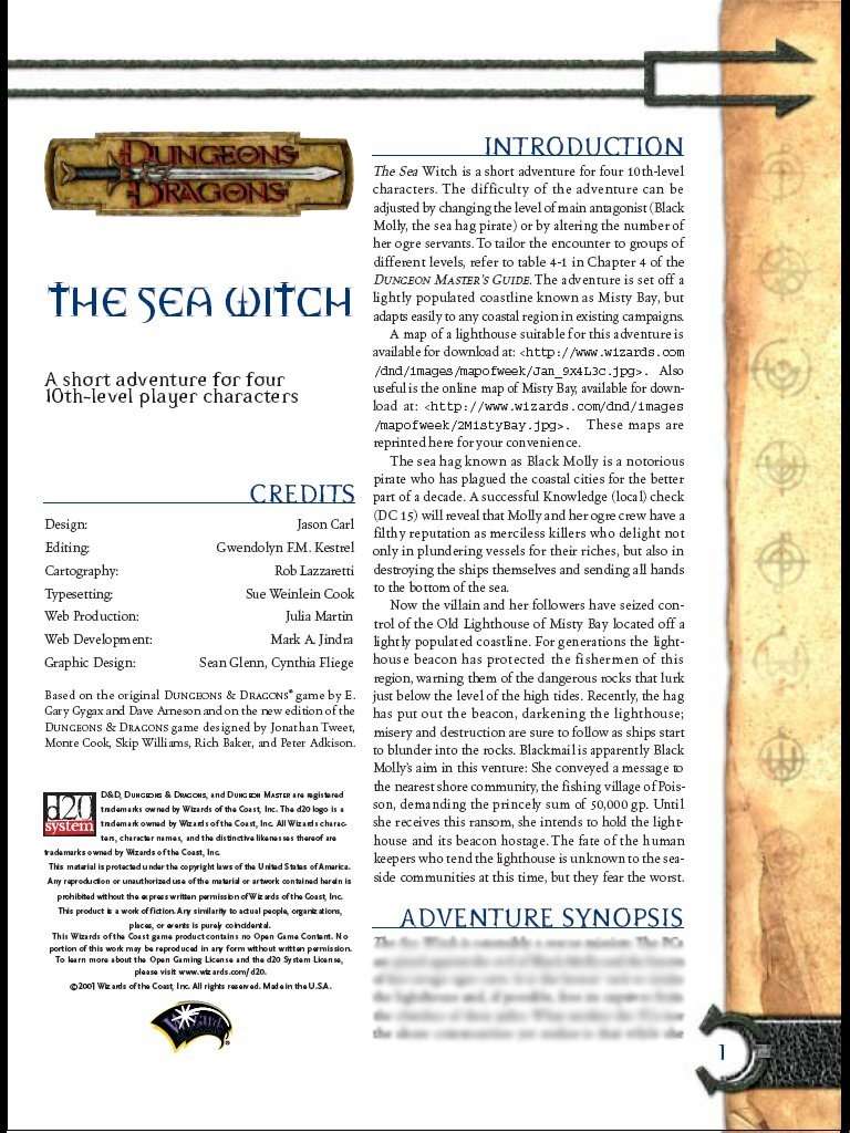 The Sea Witch (3.0) - Wizards of the Coast | DriveThruRPG