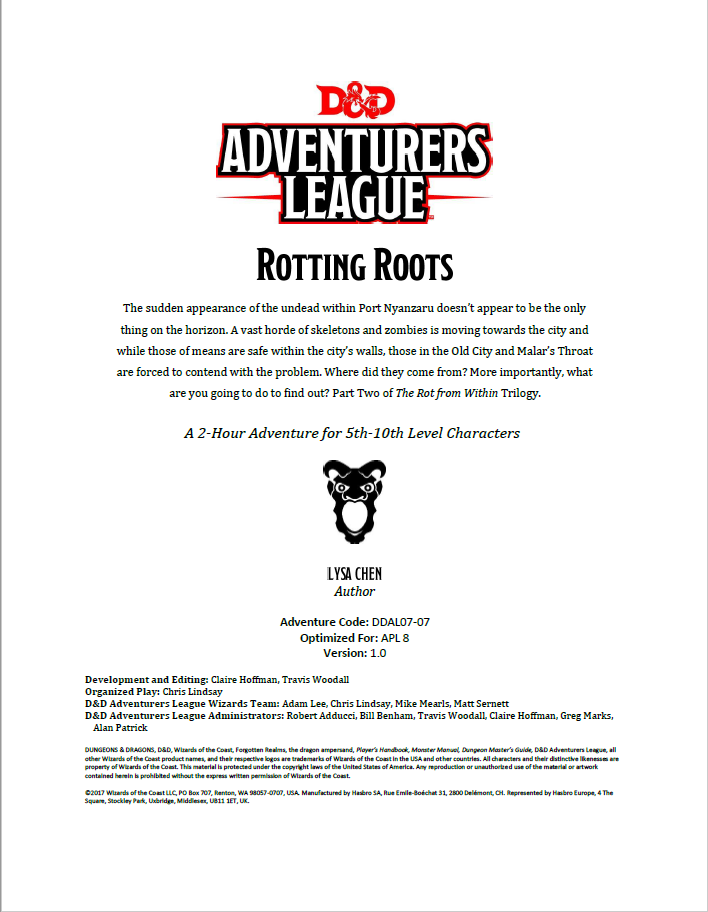 DDAL07-07 Rotting Roots (5e) - Wizards of the Coast | DriveThruRPG