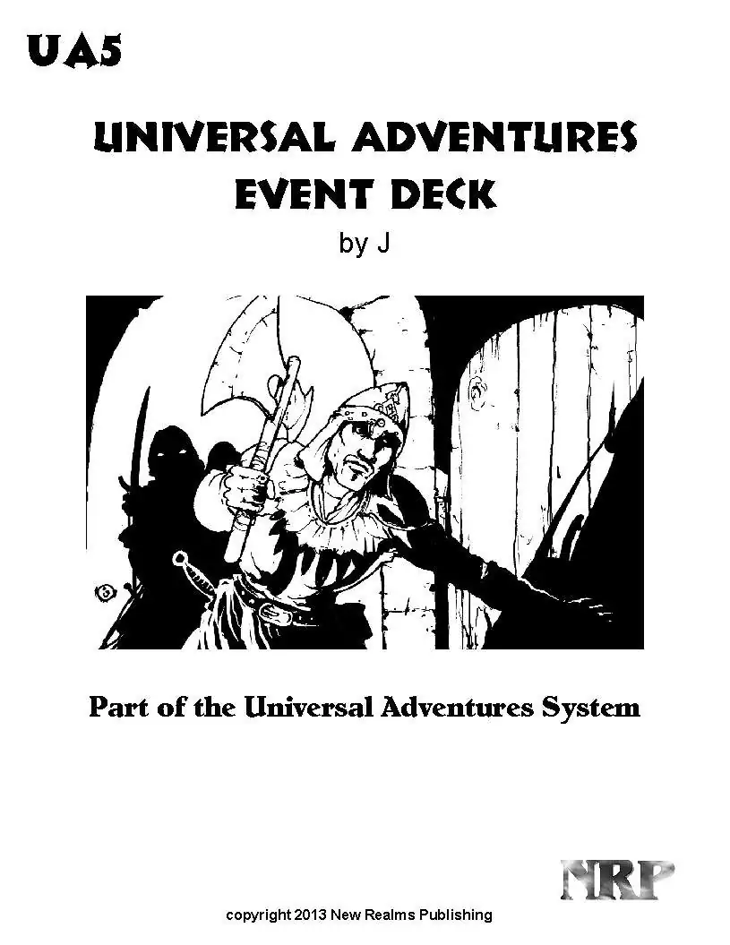 Universal Adventures Event Deck - New Realms Publishing | Universal ...