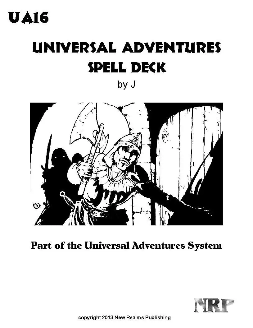 Universal Adventures Spell Deck - New Realms Publishing | Universal ...