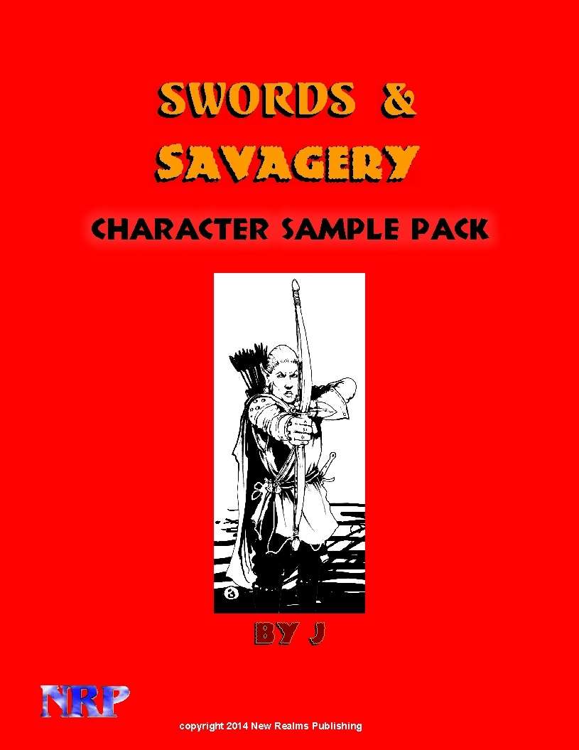 Swords and Savagery Character Sample Pack - New Realms Publishing ...