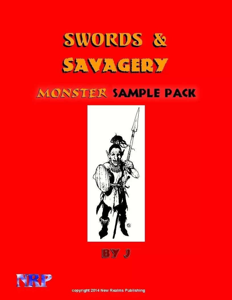 Swords and Savagery Monster Sample Pack - New Realms Publishing ...