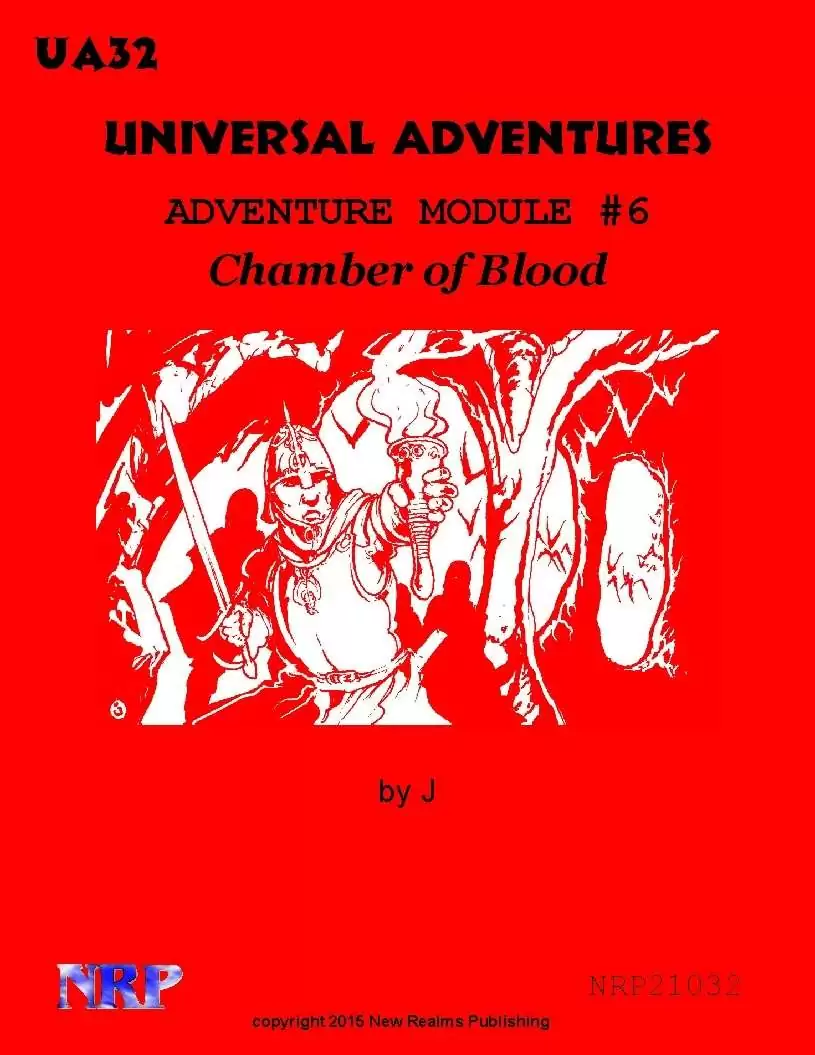 Universal Adventures Adventure Module #6 Chamber of Blood - New Realms ...