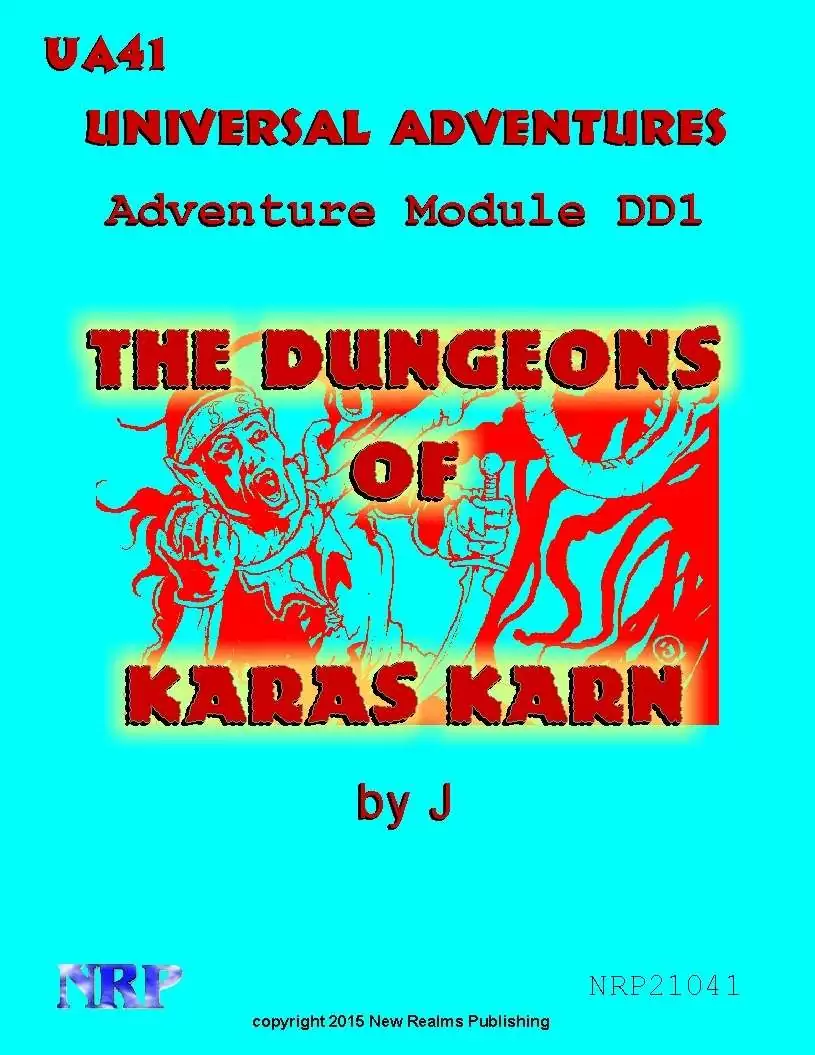 Universal Adventures Adventure Module DD1 The Dungeons of Karas Karn ...