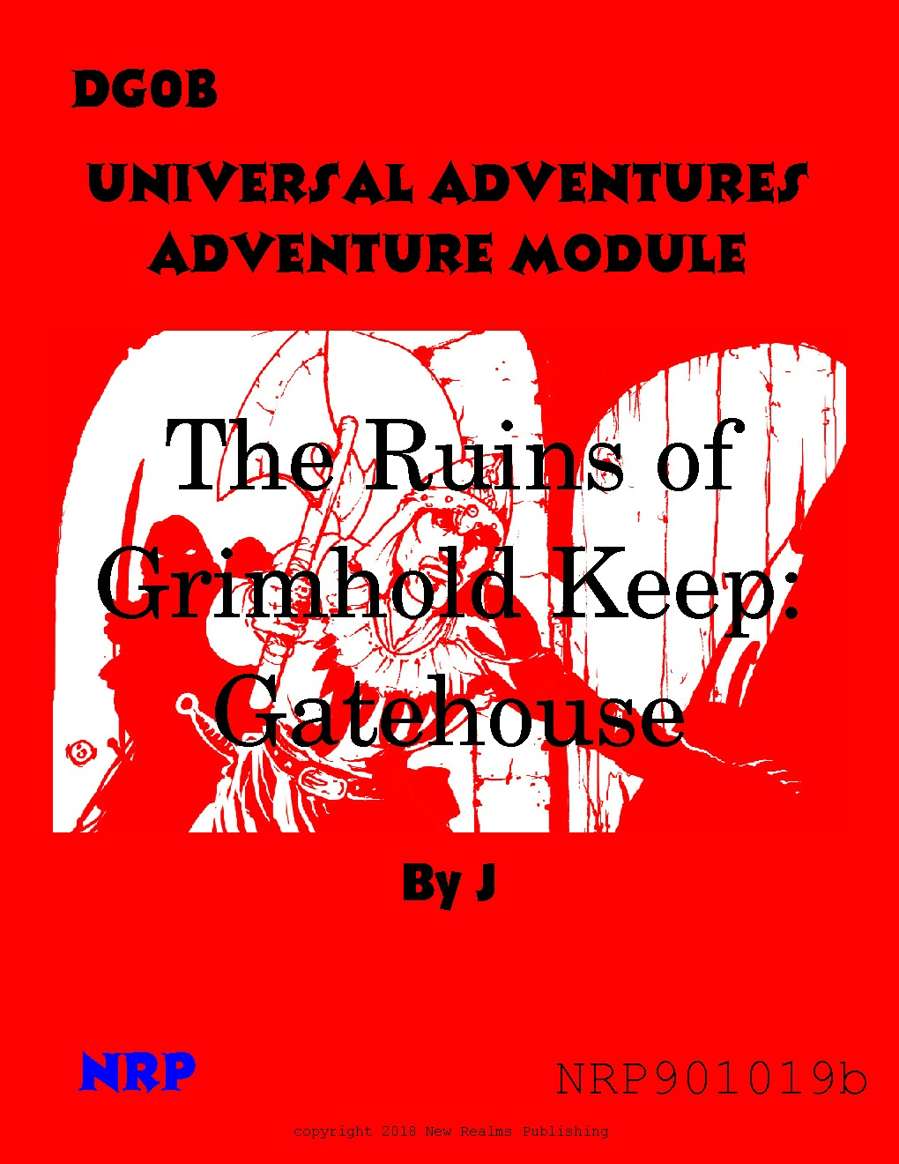 DG0B Universal Adventures Adventure Module The Ruins of Grimhold Keep ...
