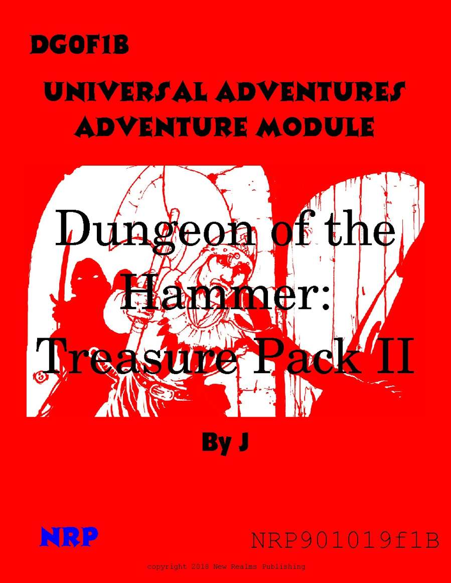 DG0F1B The Dungeon of the Hammer: Treasure Pack II - New Realms Publishing | Universal ...