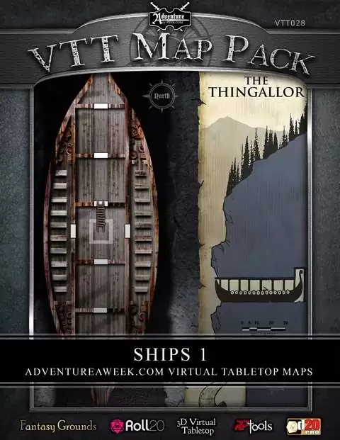 VTT MAP PACK: Ships 1 - AAW Games | VTT Map Packs | DriveThruRPG