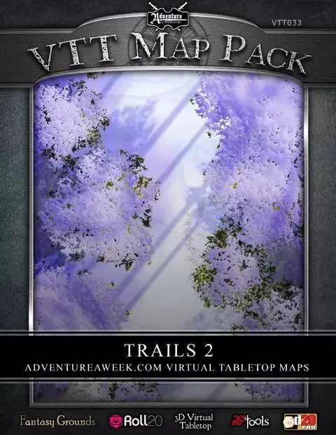 VTT MAP PACK: Trails 2 - AAW Games | VTT Map Packs | DriveThruRPG