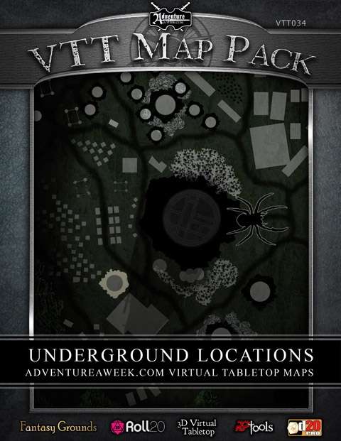 VTT MAP PACK: Underground Locations - AAW Games | VTT Map Packs ...