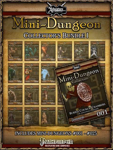 Mini-Dungeon Collection 1 (print) [BUNDLE] - AAW Games | PF Mini ...