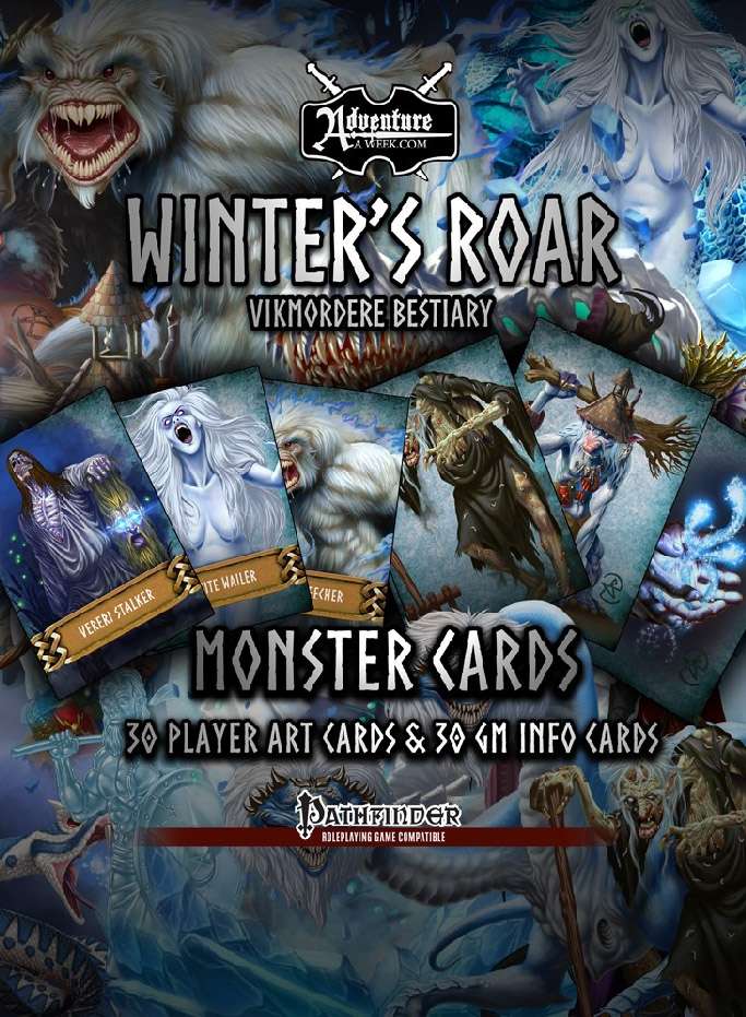 Winter's Roar: Vikmordere Bestiary (Monster Deck) - AAW Games | Into ...