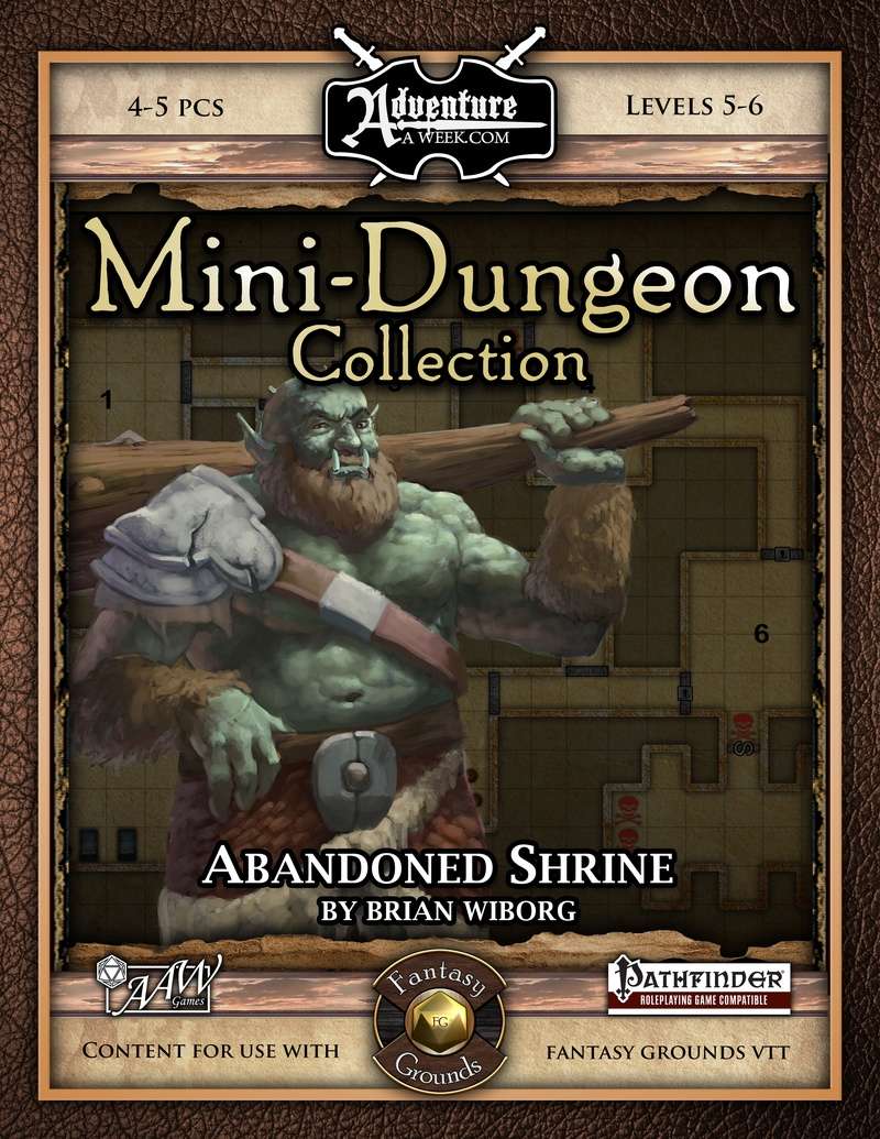 Mini-Dungeon #006: Abandoned Shrine (Fantasy Grounds) - AAW Games | PF ...