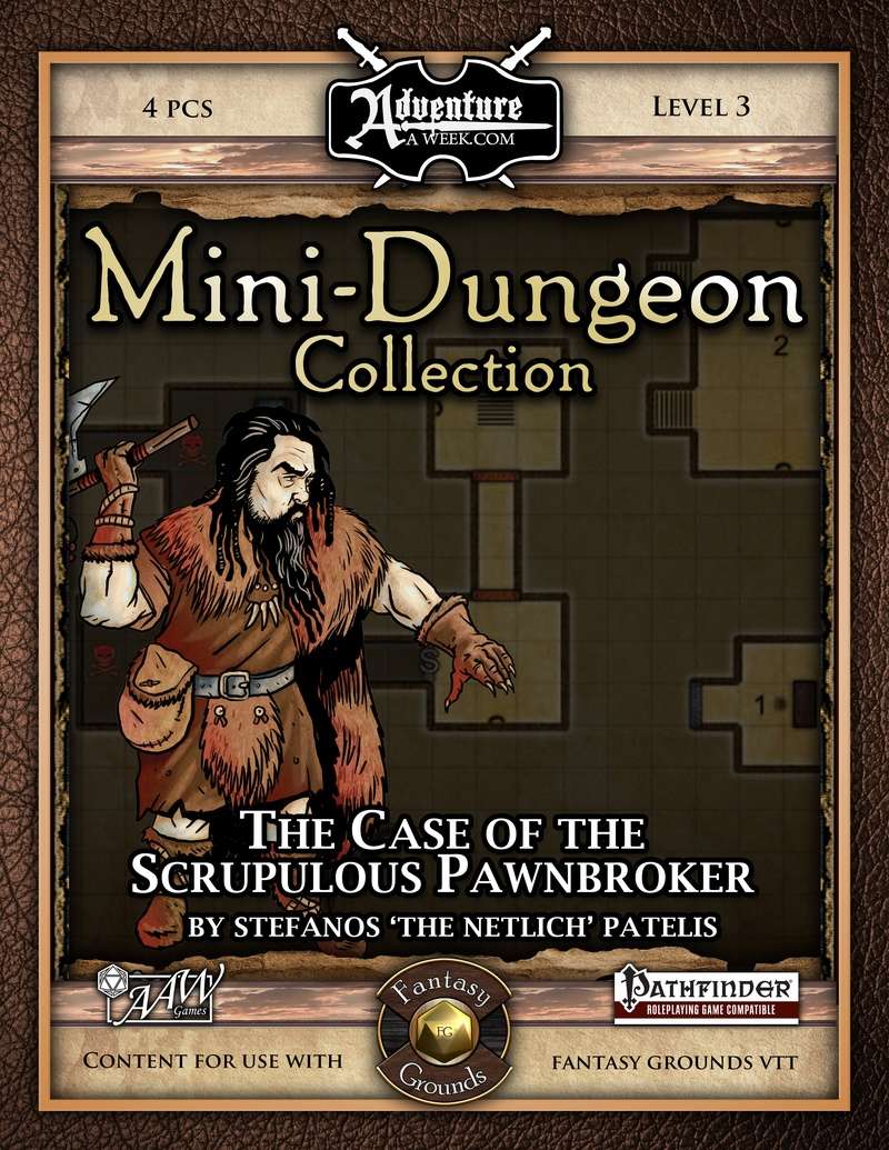 Mini-Dungeon #013: The Case of the Scrupulous Pawnbroker (Fantasy ...
