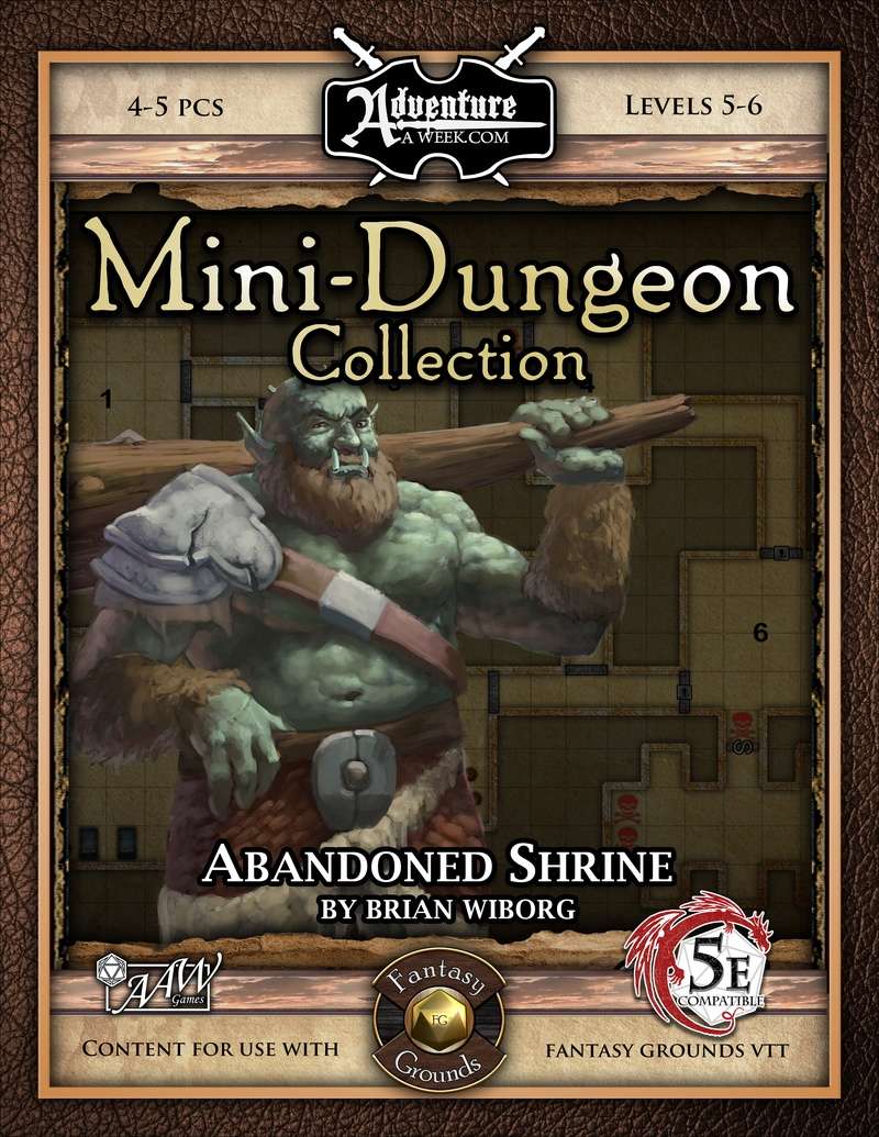 5E Mini-Dungeon #006: Abandoned Shrine (Fantasy Grounds) - AAW Games ...