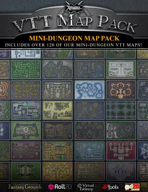 VTT Map Pack: Mini-Dungeon Map Pack Bundle [BUNDLE] - AAW Games | VTT ...