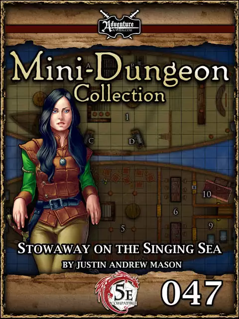 5E Mini-Dungeon #047: Stowaway on the Singing Sea - AAW Games | 5th ...