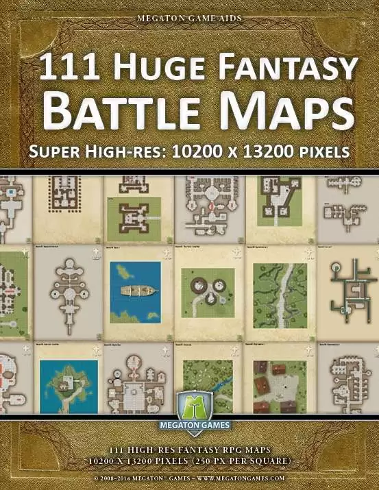 111 Huge Fantasy Battle Maps Collection - Megaton Games | RPG Maps ...