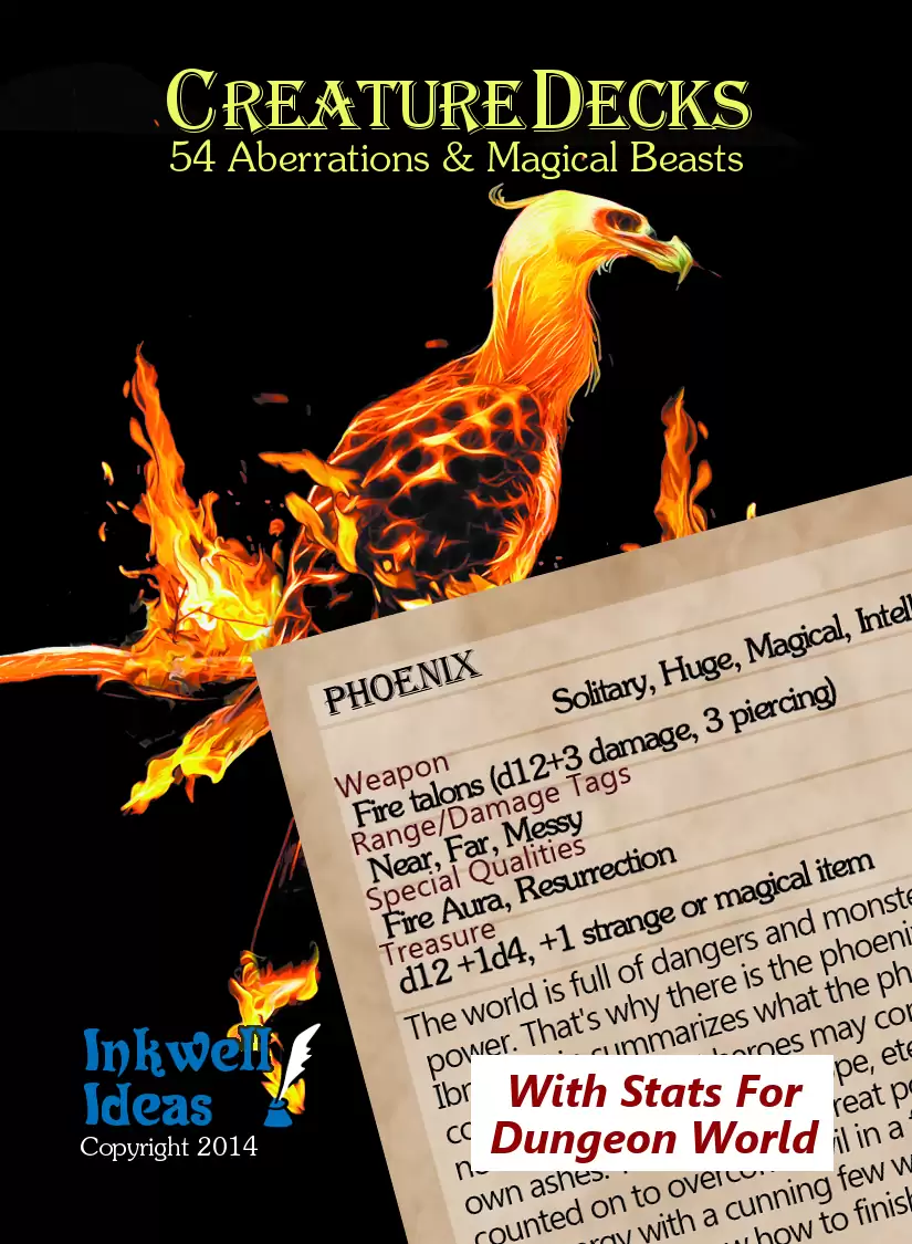 Creature Decks: Dungeon World RPG Aberrations & Magical Beasts ...