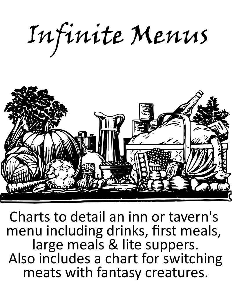 Infinite Menus - Inkwell Ideas | Infinite Choices | DriveThruRPG