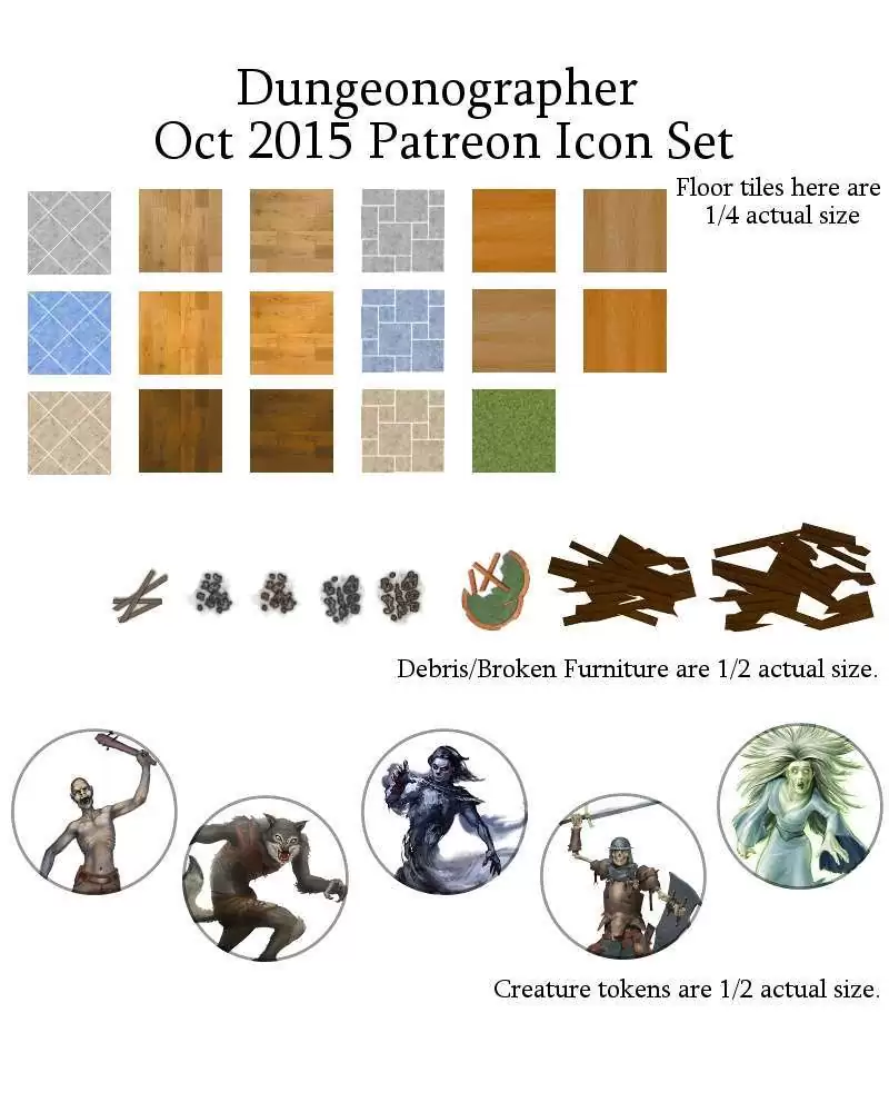 Dungeonographer October 2015 World Map Icons (Any Editor) - Inkwell ...