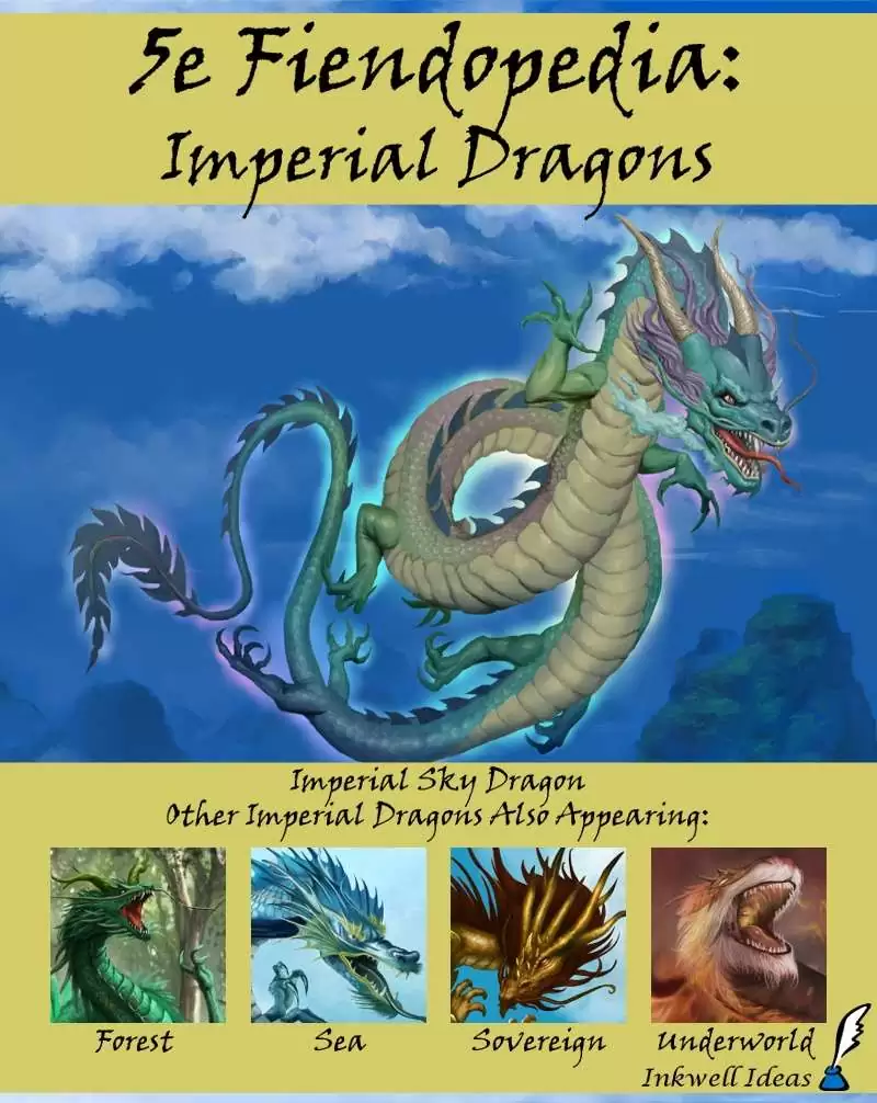 5e Fiendopedia: Imperial Dragons - Inkwell Ideas | 5e Fiendopedia ...