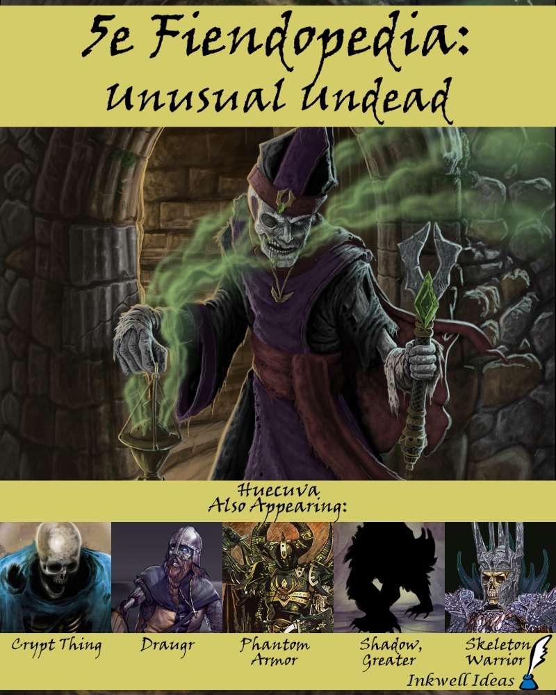 5e Fiendopedia: Unusual Undead - Inkwell Ideas | 5e Fiendopedia ...