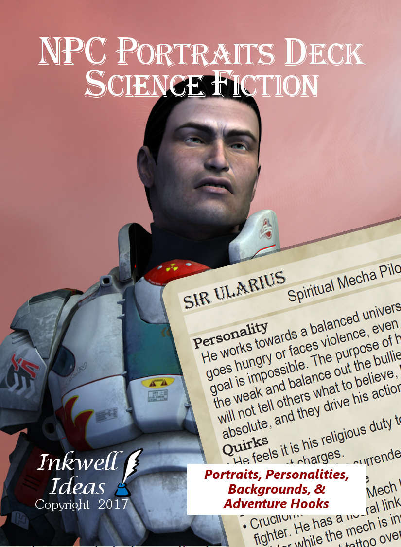 NPC Portraits Deck: Science Fiction - Inkwell Ideas | NPC Portraits ...