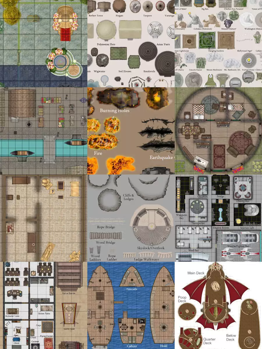 Worldographer 2020 Battlemat Map PNG Icons - Inkwell Ideas | Map Icon ...
