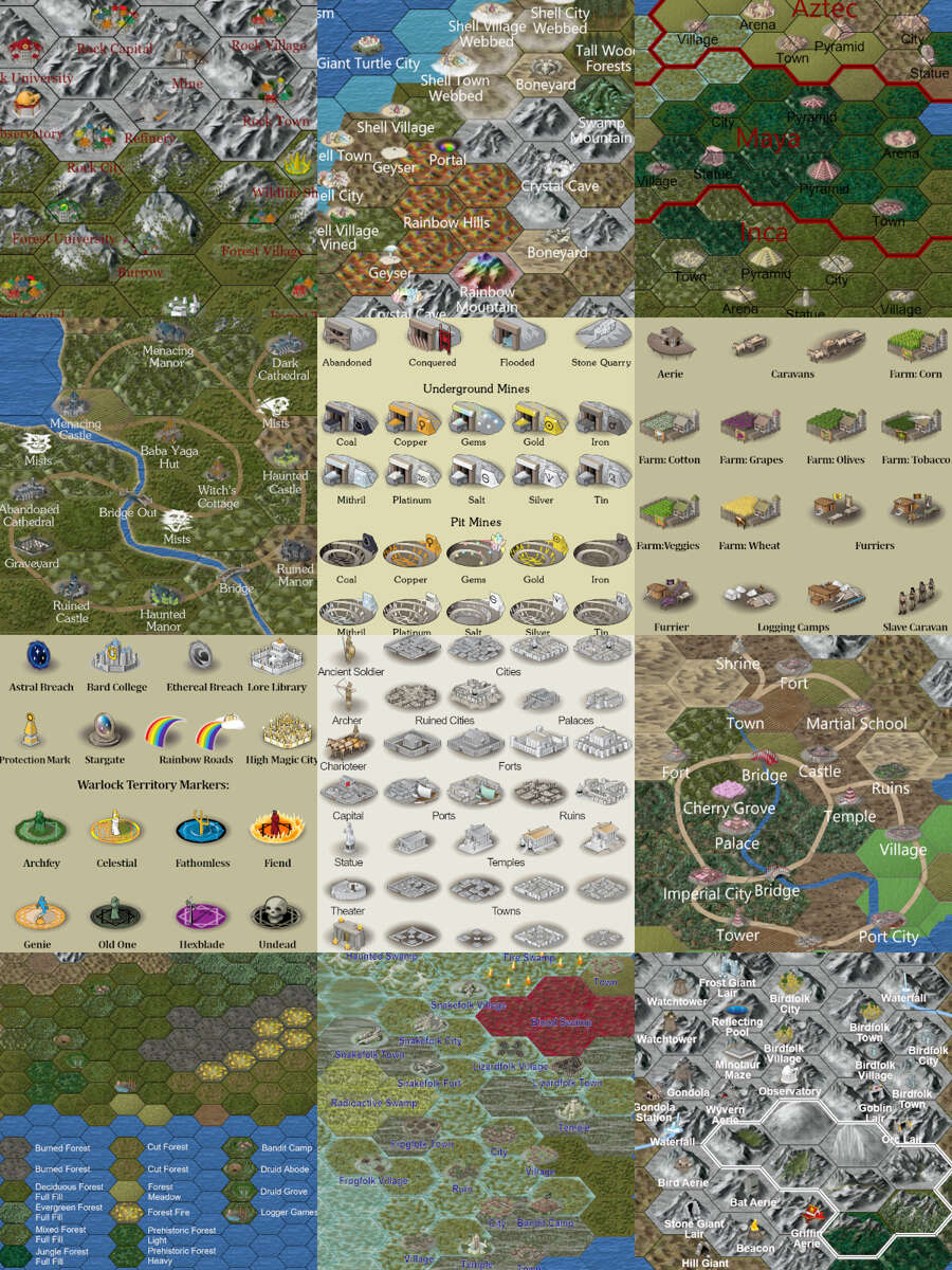 Worldographer 2021 Isometric World/Kingdom Map PNG Icons - Inkwell ...