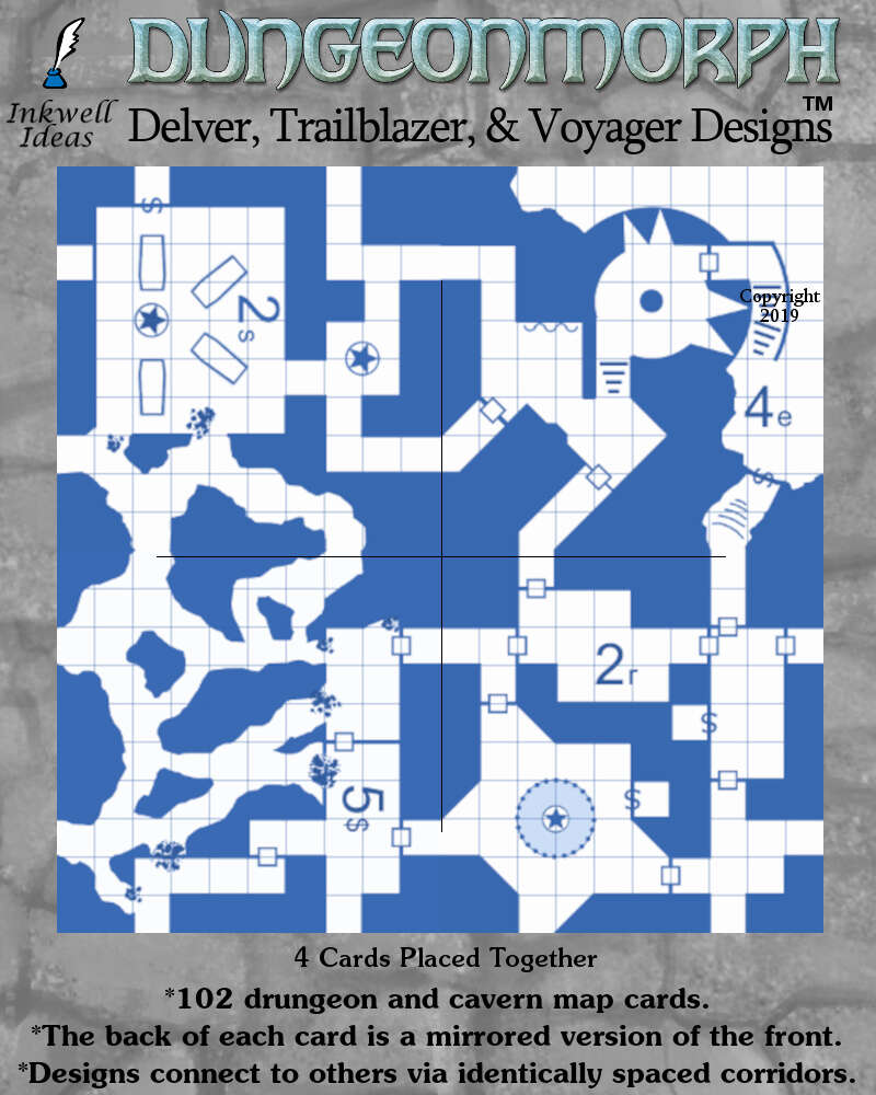 DungeonMorphs: Delver, Trailblazer, & Voyager Map Tiles - Inkwell Ideas ...