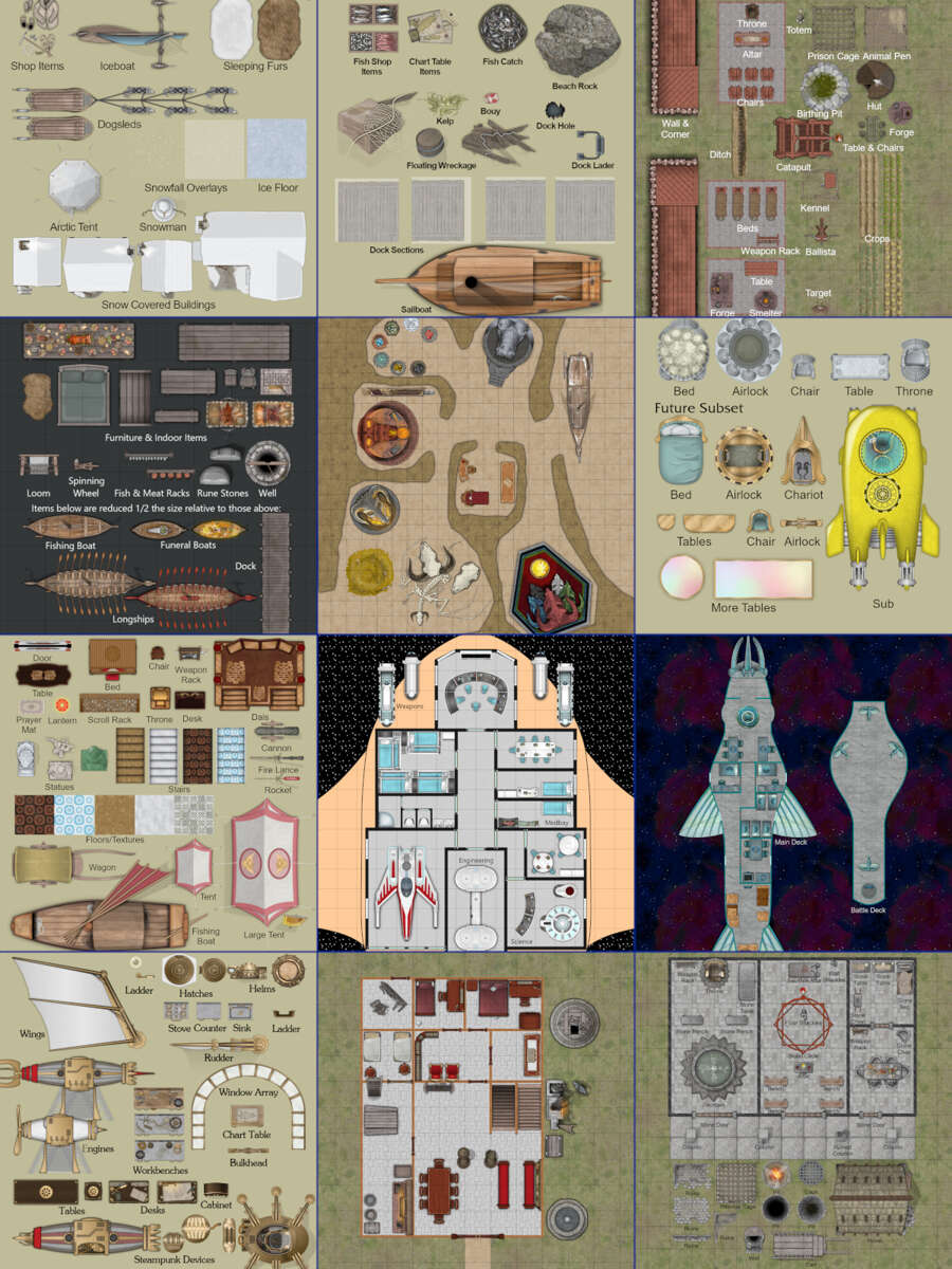 Worldographer 2022 Battlemat Map PNG Icons - Inkwell Ideas | Map Icon ...