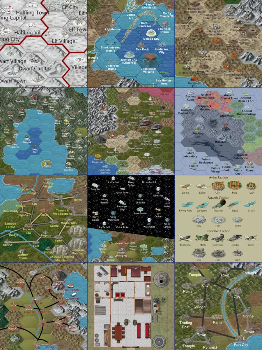 Worldographer 2022 Isometric World/Kingdom Map PNG Icons - Inkwell ...