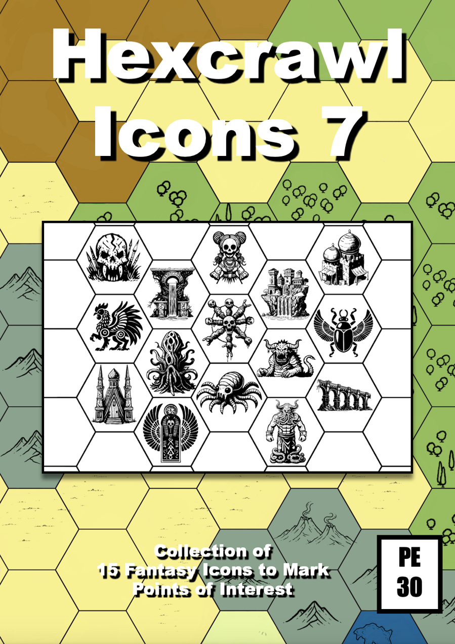 Hexcrawl Icon Set 7 - PE30 | DriveThruRPG