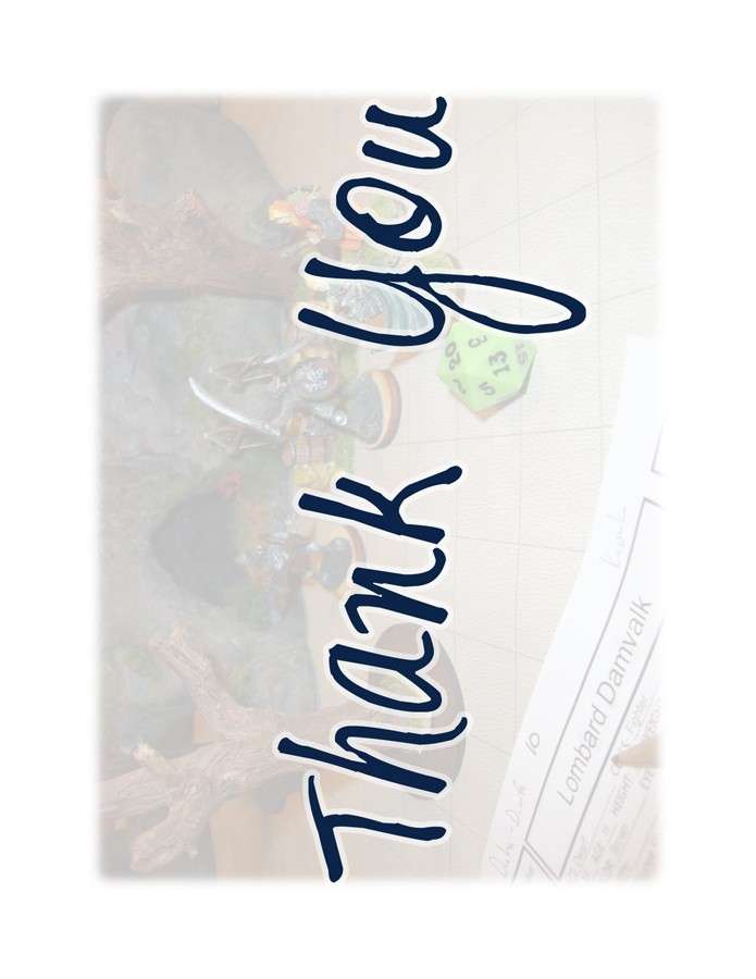 DM Thank You Card - Frugal GM | Player "Stuff" | DriveThruRPG