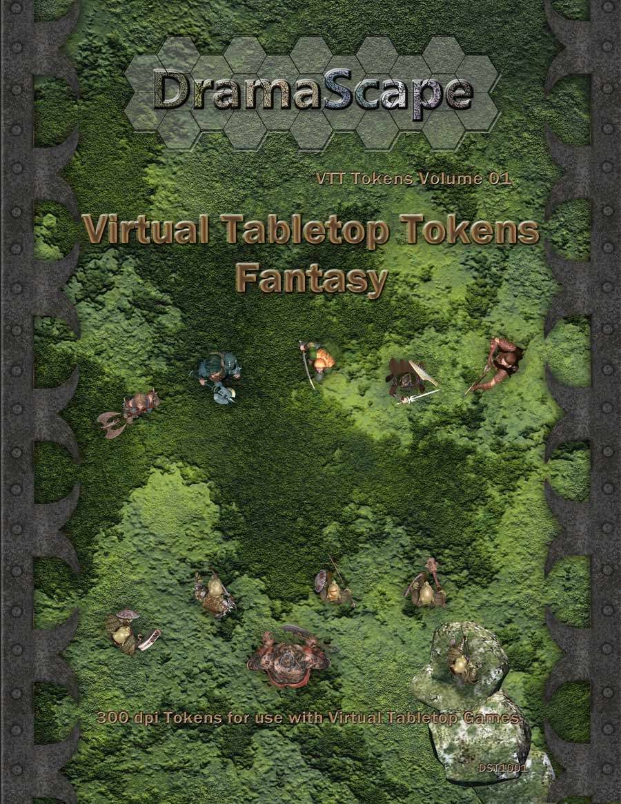 Virtual Tabletop Tokens Fantasy Vol 1 - DramaScape | Miniatures ...