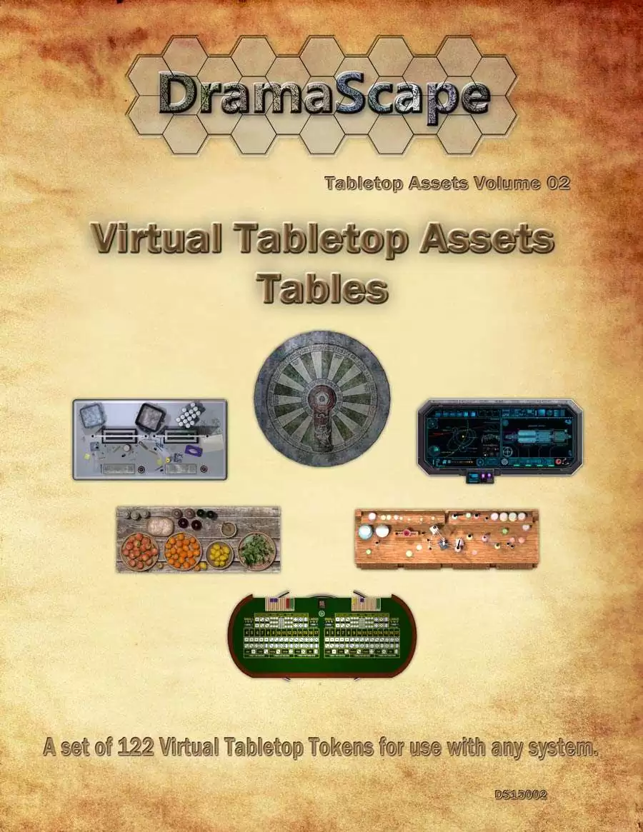 Virtual Tabletop Assets Tables - DramaScape | Miniatures | DriveThruRPG