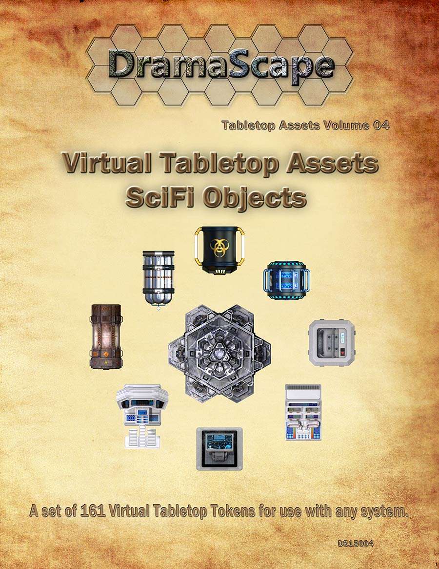 Virtual Tabletop Assets SciFI Objects - DramaScape | Miniatures ...