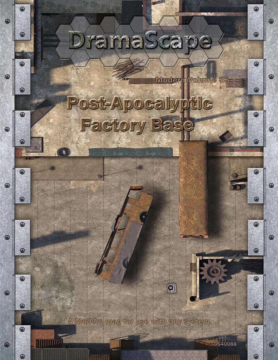 Post-Apocalyptic Factory Base - DramaScape | Modern | DriveThruRPG