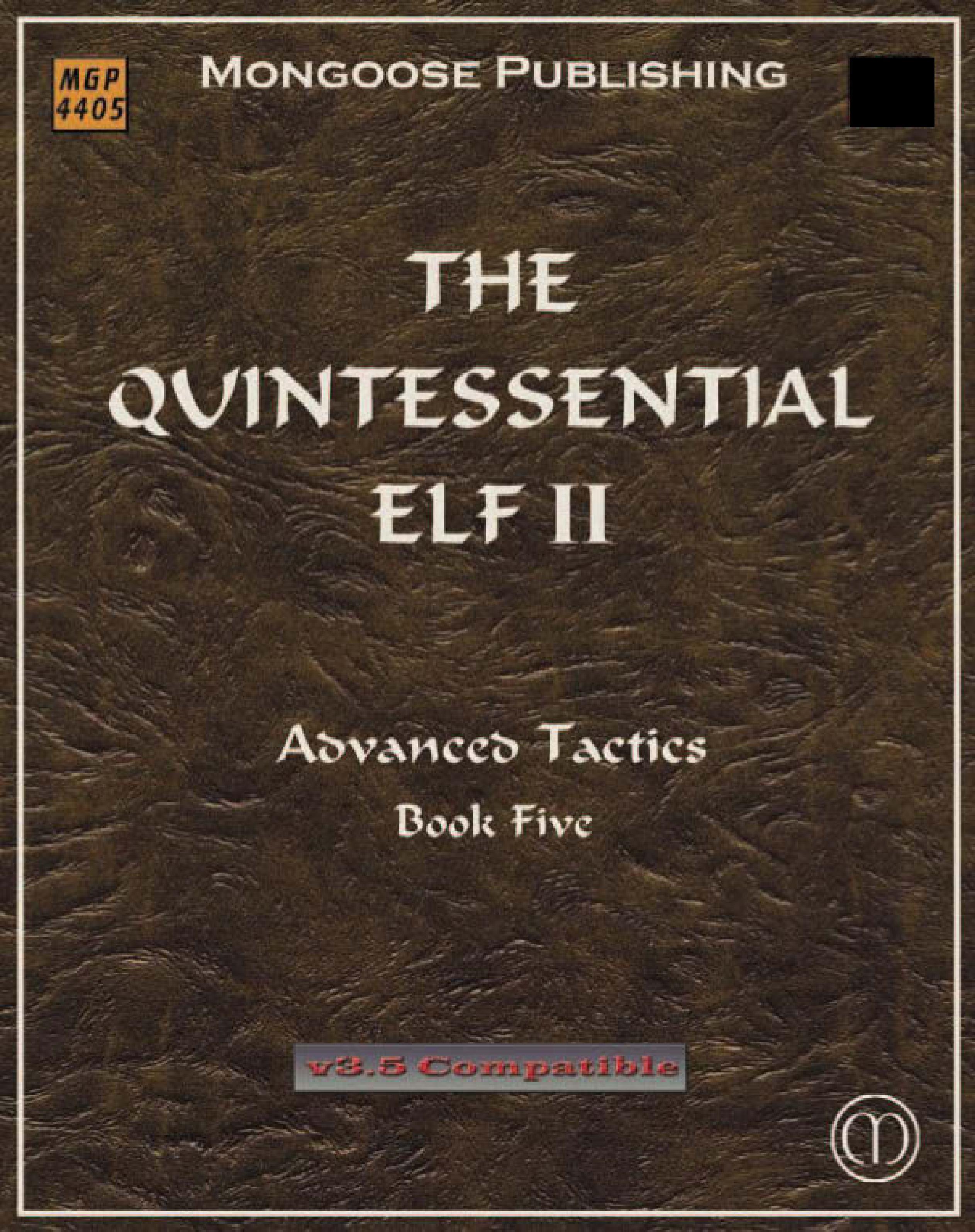 The Quintessential Elf II - Mongoose | OGL and D20 | DriveThruRPG